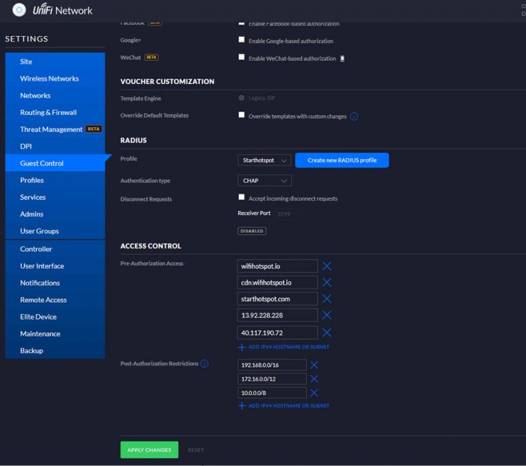 Ubiquiti UniFi Cloud Controller I Start Hotspot Cloud WiFi software