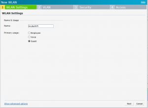Aruba Instant IAP I Start Hotspot Cloud WiFi